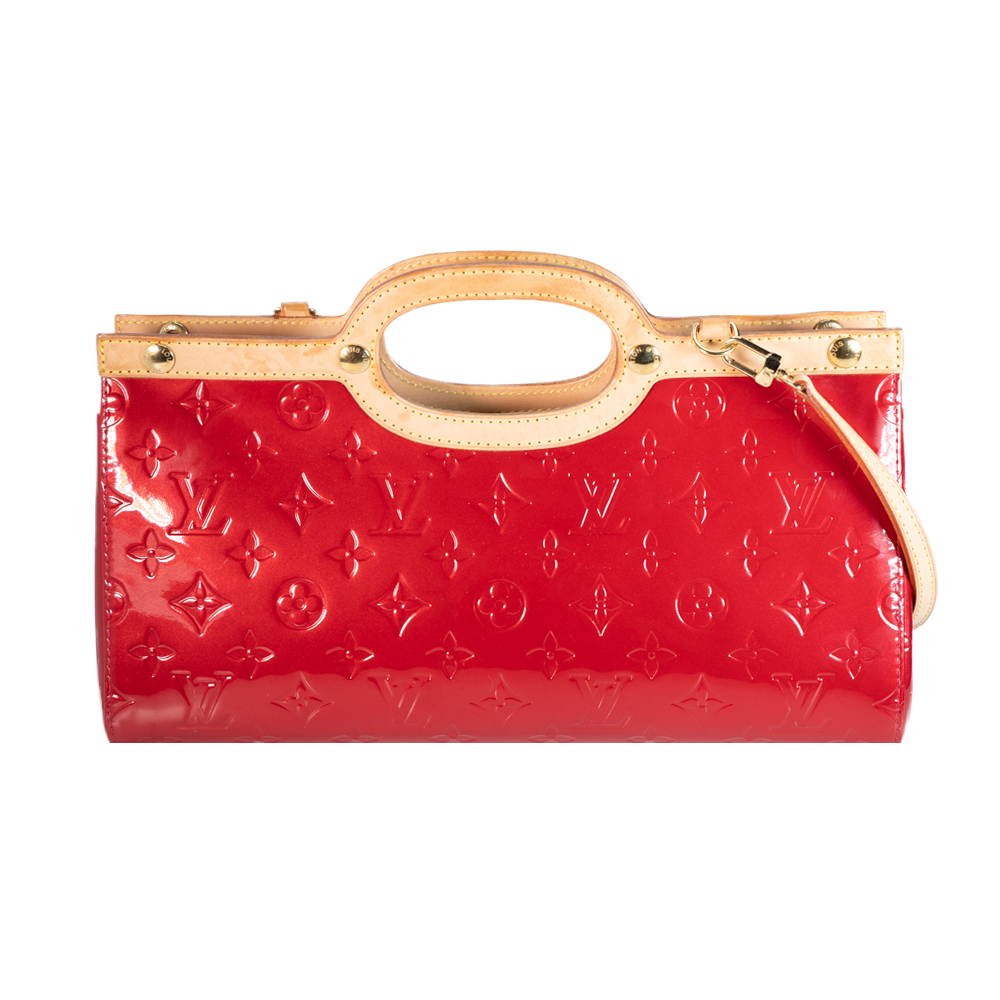 Louis Vuitton Monogram Vernis Roxbury Drive Two Way Medium Red - Luxury ...