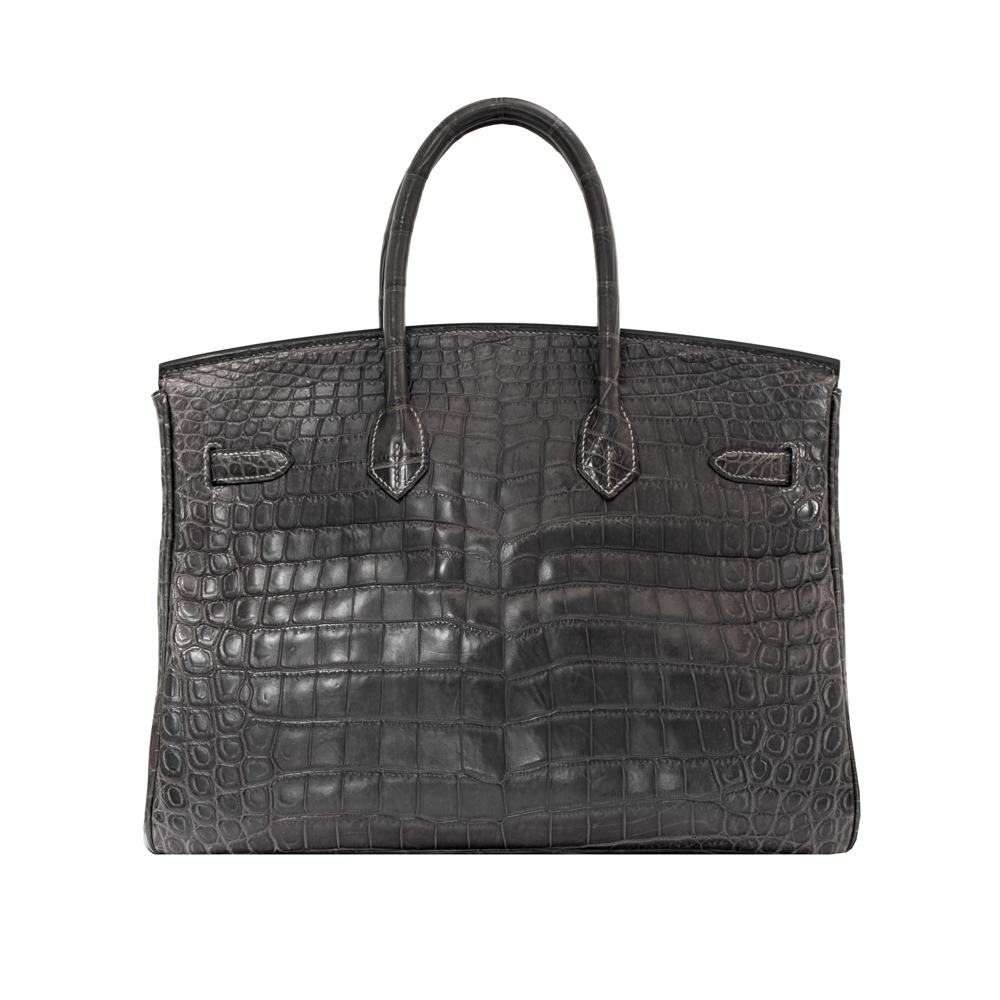 Hermes Matte Crocodile Limited Edition Birkin 35 Graphite Luxury In Reach