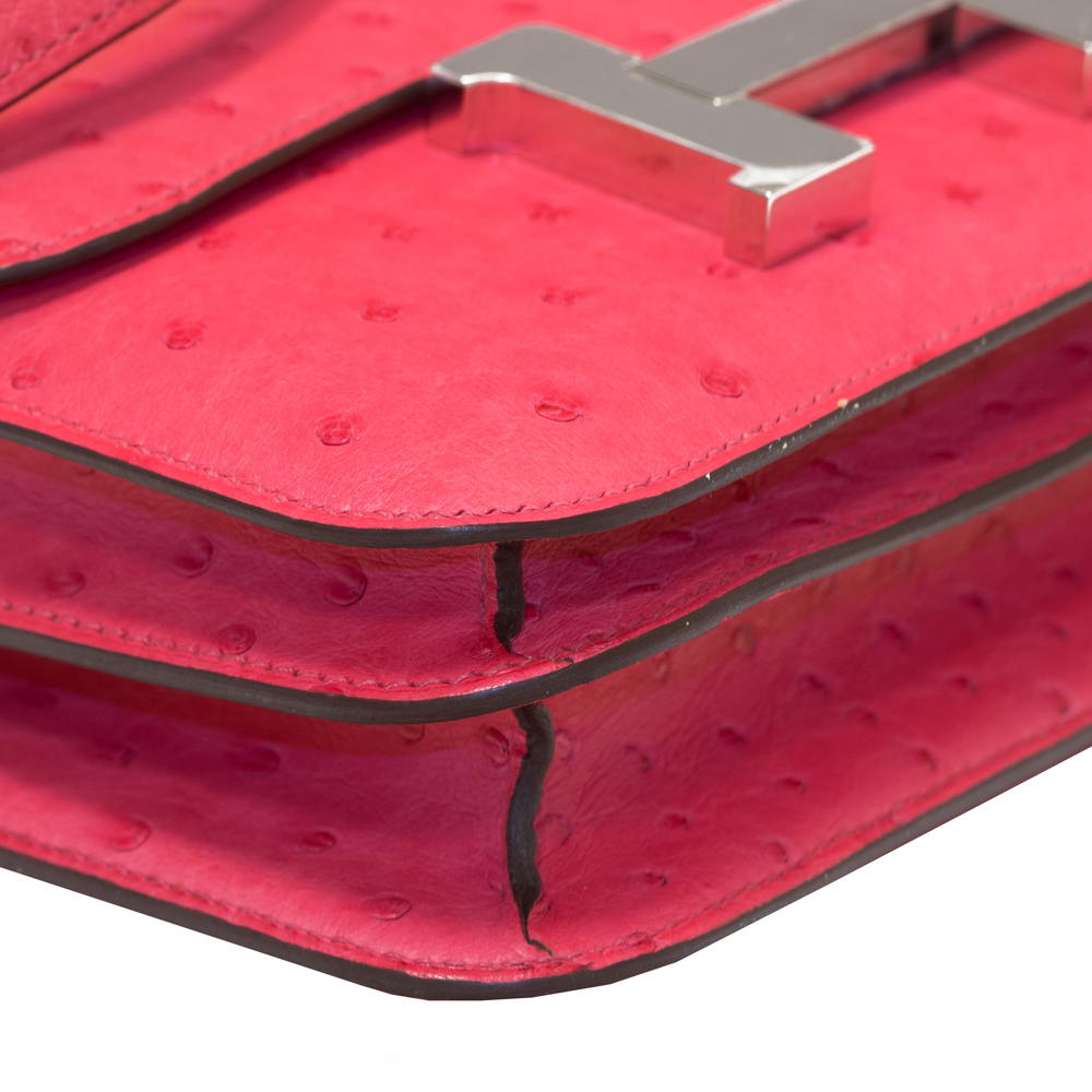 Hermes Ostrich Constance 18 Pink - Luxury In Reach