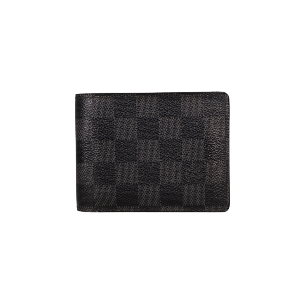 Louis Vuitton Damier Coated Canvas Bifold Wallet Small Graphite ...