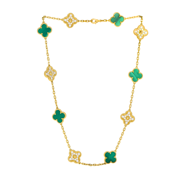 Estate Van Cleef & Arpels Vintage Alhambra Necklace - Luxury In Reach