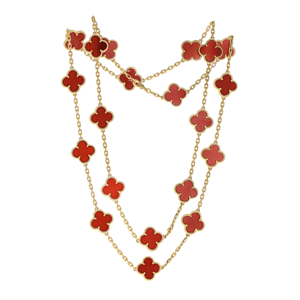 Estate Van Cleef & Arpels Vintage Alhambra Necklace - Luxury In Reach