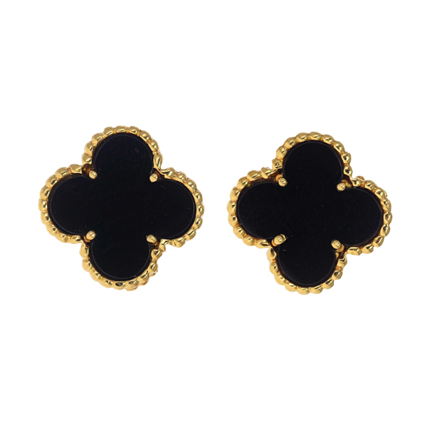 Estate Van Cleef & Arpels Vintage Alhambra Earrings - Luxury In Reach