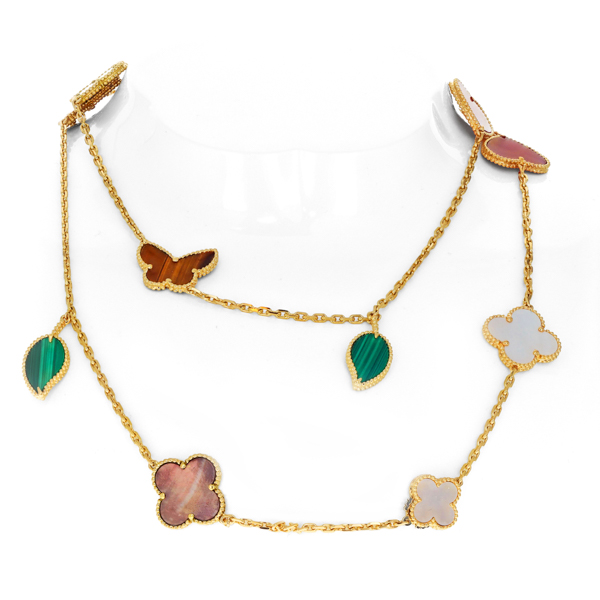 Estate Van Cleef & Arpels Lucky Alhambra Necklace - Luxury In Reach